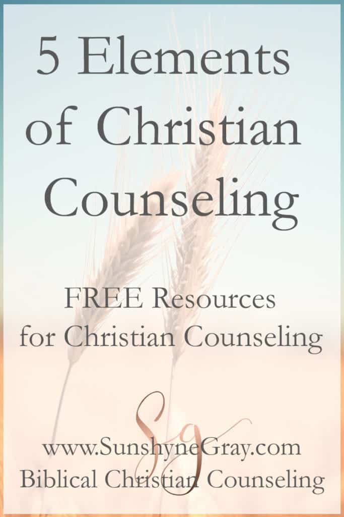 5 Elements of Christian Counseling - Christian Life Coaching