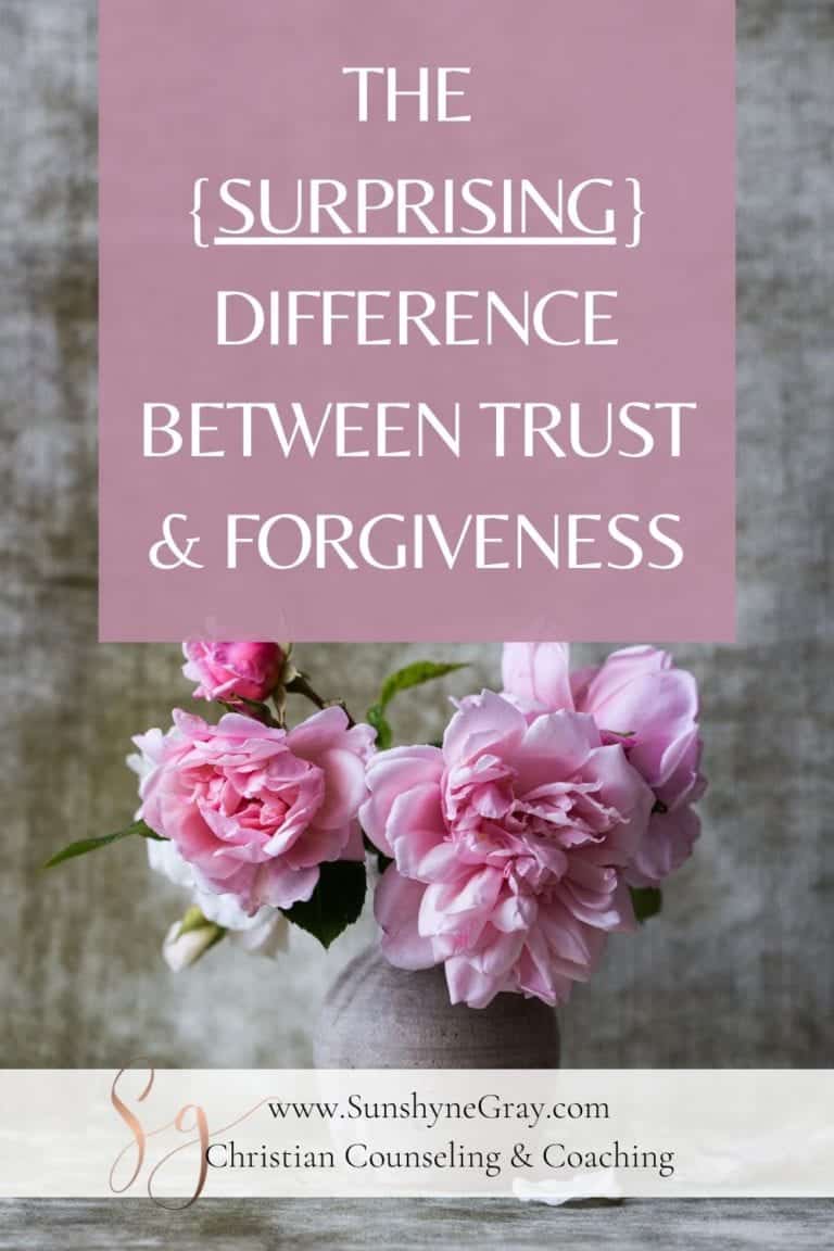 Trust and Forgiveness in Relationships - Christian Counseling