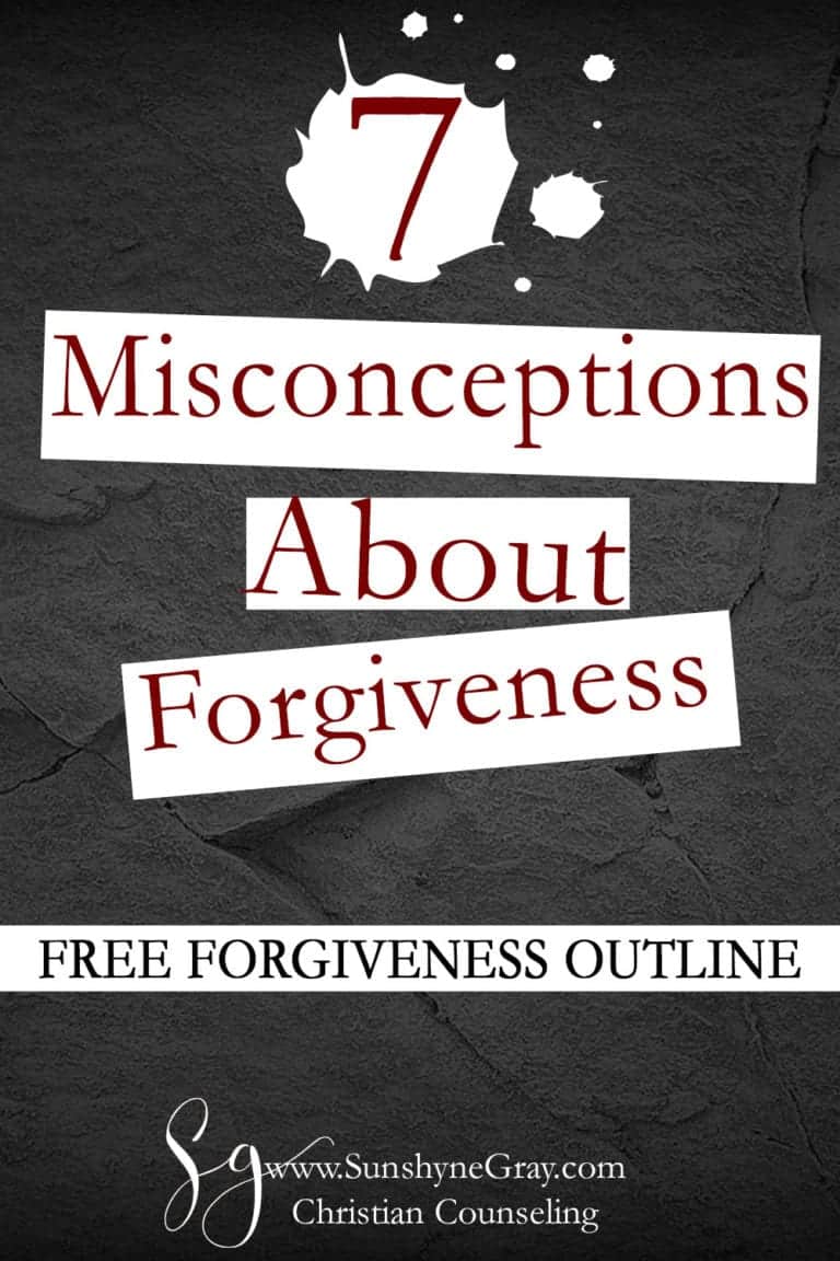 7 Things Forgiveness Is Not - Christian Counseling
