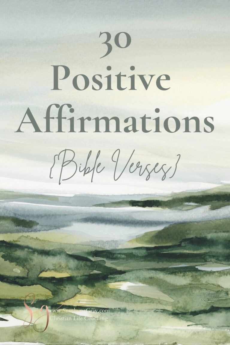 positive affirmations using bible verses (Pinterest Pin) - Christian ...